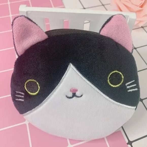 MIAO JIN | Other | Cartoon Face Coin Purses Zipper Purse Cute Trinket ...